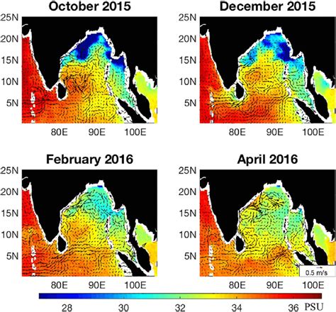 Smap Sea Surface Salinity Psu For October 2015 December 2015