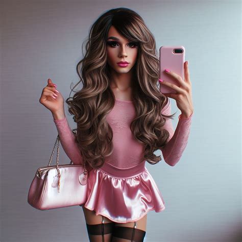 Crossdresser Pretty In Pink By Femininefantasy7 On Deviantart