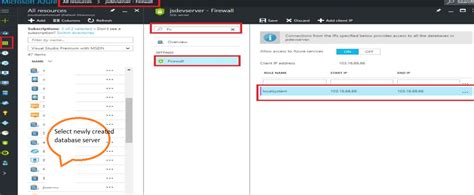 devenvexe microsoft azure portal create azure sql databases and