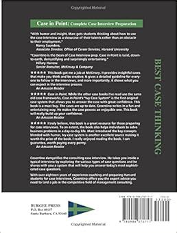 Case in Point 9: Complete Case Interview Preparation: Marc P Cosentino: 9780986370717: Amazon ...