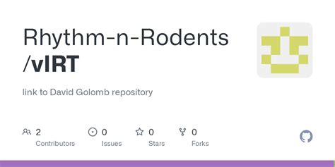 Github Rhythm N Rodentsvirt Link To David Golomb Repository