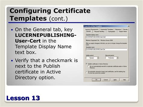 Ppt Configuring Active Directory Certificate Services For Active Directory Certificate