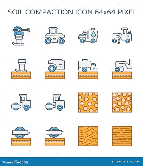 Soil Compaction Icon Cartoon Vector 122722319