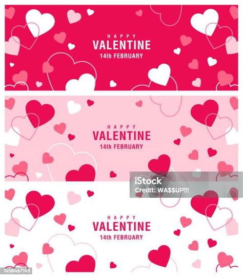 해피 발렌타인 데이와 화이트 데이 세일 배너 현실적인 하트 모양의 빨간색 분홍색 및 흰색 풍선으로 만든 테두리 프레임이 있는