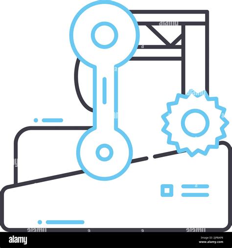 Industrial Tools Line Icon Outline Symbol Vector Illustration