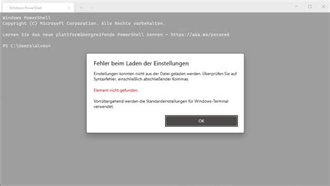Cant Load User Settings On Startup Issue Microsoft Terminal GitHub