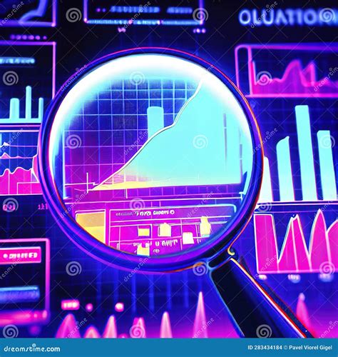 Data Analysis Search Engine Optimization Or Seo Magnifier Charts