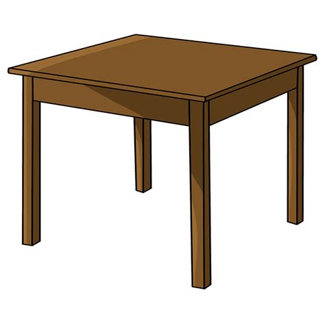 How To Draw A Table Really Easy Drawing Tutorial