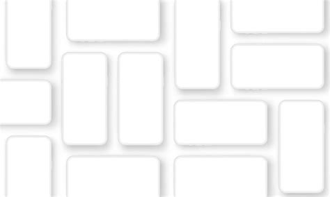 앱 디자인 프레젠테이션을 위한 빈 화면이 있는 화이트 클레이 스마트폰 Brand Name Smart Phone에 대한 스톡 벡터