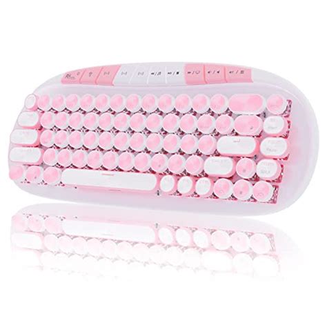 Rk Royal Kludge Round Computer Wireless Keyboards Cute Typewriter