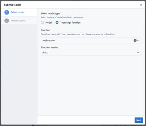 manage a modeling project modeling objective configuration submit a