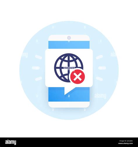 Disconnect Or Offline No Internet Access Vector Stock Vector Image