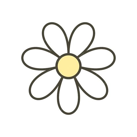 Flor De Margarita Blanca Elemento Floral Vector Premium Floral Margarita Vector