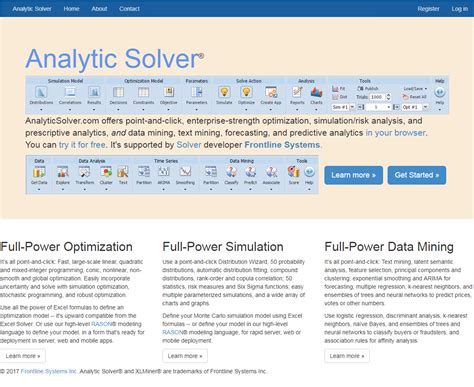 Frontline Systems Launches Solveracademy Surpasses 500000 Users Of