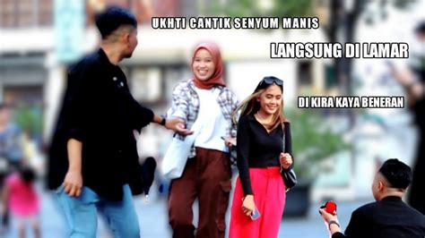 Prank Gandeng Cewek Gak Di Kenal Langsung Di Lamar Auto Di Terima Youtube