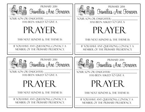 281 Fourth Street 2014 Primary Assignment Printables Primary Lds