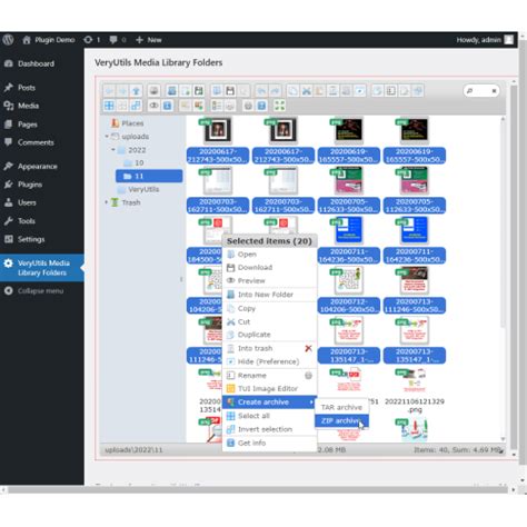 Filemanager For Wordpress Media Library Folders Plugin Allows You To Manage Large Amounts Of