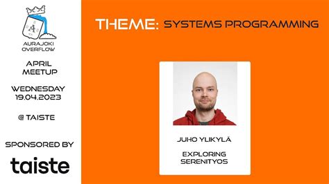 Exploring Serenityos By Juho Ylikylä Aurajoki Overflow April