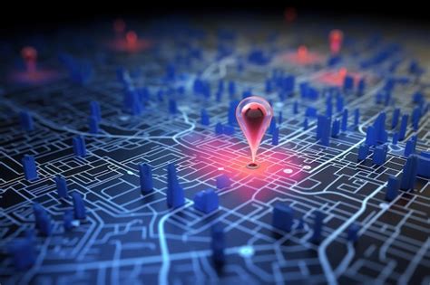 premium ai image navigation system route with panoramic city