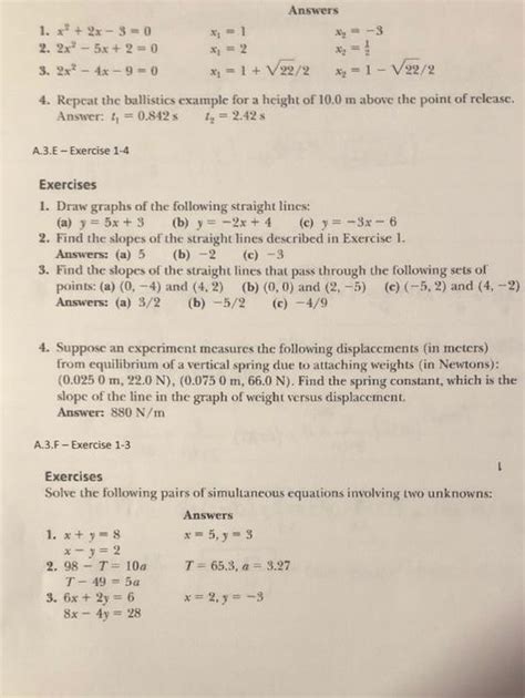 Solved Exercises In Exercises 1 4 Solve For Answers 1 1