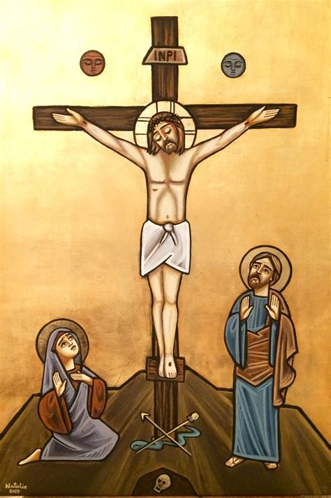 The Crucifxion Coptic Icon Coptic Orthodox Icon Coptic Art Christ