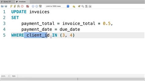 Sql 35 Updating Multiple Rows By Mosh Hamedani Youtube