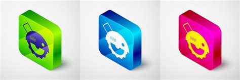 회색 배경에 격리 된 강철 톱 디스크 아이콘이있는 등색 전기 원형 톱 나무 또는 금속을 절단하기위한 전기 손 도구 정사각형 버튼입니다 벡터 3차원 형태에 대한 스톡 벡터