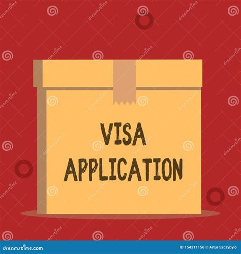 Word Writing Text Visa Application Business Concept For Form To Ask Permission Travel Or Live