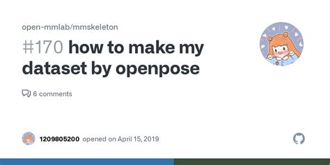 How To Make My Dataset By Openpose · Issue 170 · Open Mmlab Mmskeleton · Github