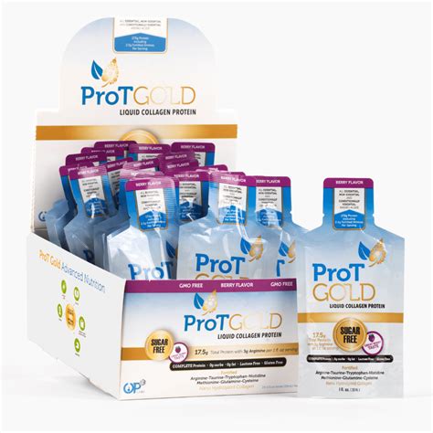 Prot Gold Liquid Collagen Protein 24 Pack Berry
