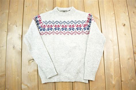Vintage 1990s Eleven Sixty Six 80 Wool Knit Sweater Vintage 90s