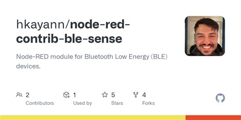 Github Hkayannnode Red Contrib Ble Sense Node Red Module For