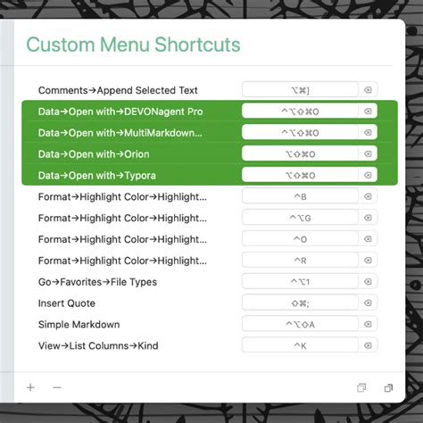 Devontechnologies How To Add Contextual Shortcuts