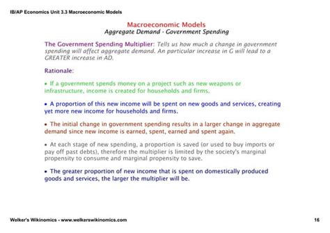 Unit 33 Macroeconomic Models Ppt