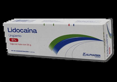 Lidocaína Lidocaína 5 Ungüento Tubo Con 35 G