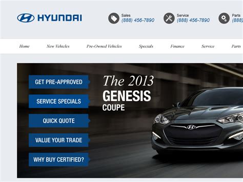 Hyundai Dealership Website By Eric Malcolm On Dribbble