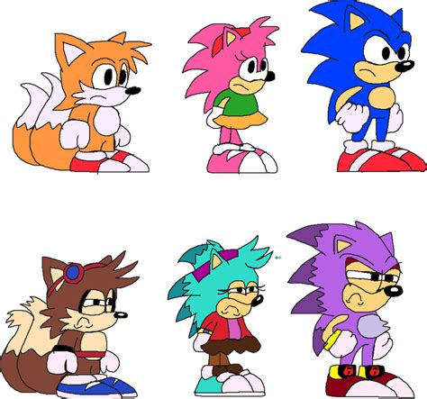 Sonic Idle Sprite Styled Cd Amy In D Sides By Abbysek On Deviantart