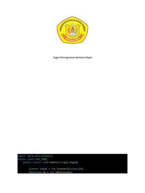 Tugas Pemrograman Berbasis Objek Pdf