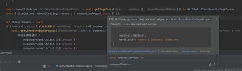 Nextjs Typescript Interface Disjunction Gives Incorrect Error