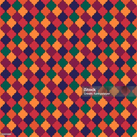 매끄러운 패턴 오지 타일 장식 동양 전통 장식 반복 된 등불 모양 모자이크 벽지 타일 모티프 기하학적 디지털 종이 민족 섬유 인쇄 0명에 대한 스톡 벡터 아트 및 기타