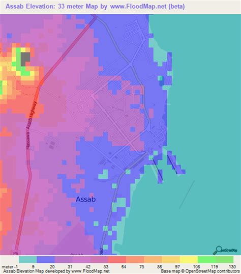 Elevation Of Assab Eritrea Elevation Map Topography Contour
