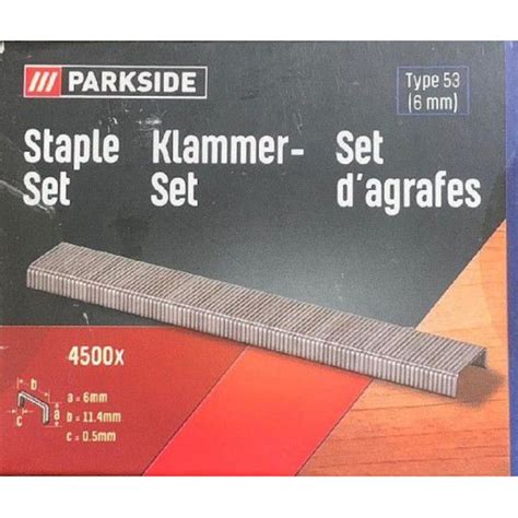 Set 4500 Capse 6mm Parkside Emag Ro