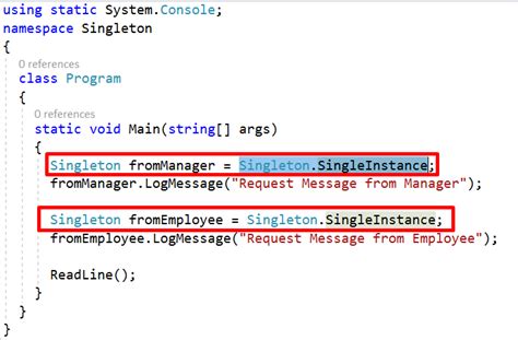 Singleton Design Pattern In C Part 1 Codeproject
