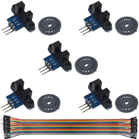 Youmile 5pcs Speed Measuring Sensor Ir Infrared Slotted Optical