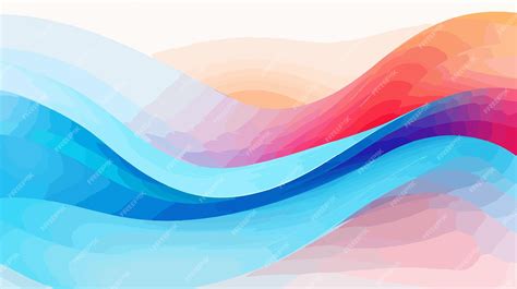 Abstract Colorful Gradient Waves Background Premium Ai Generated Vector