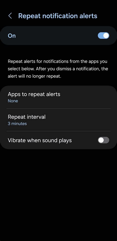 message notification repeat android central forum