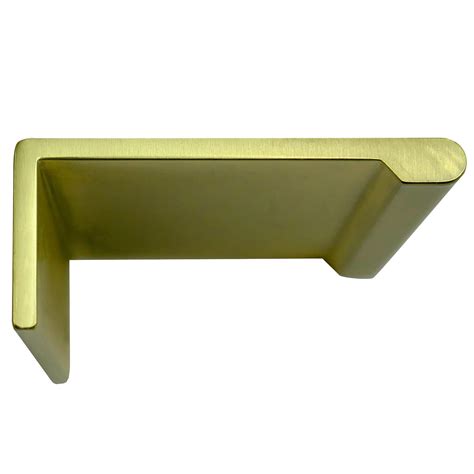 Edge Pulls Collection 12 Long Edge Pull In Satin Brass By Laurey