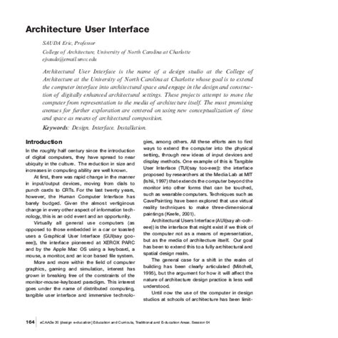 Pdf Architecture User Interface