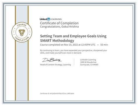 Gokul Krishna On Linkedin Certificate Of Completion