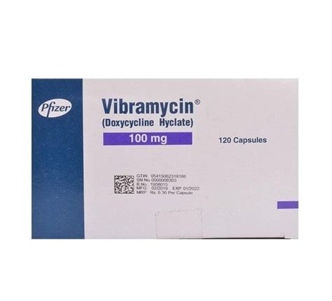 Vibramycin 100mg Capsule 6 S Uses Benefits Side Effects